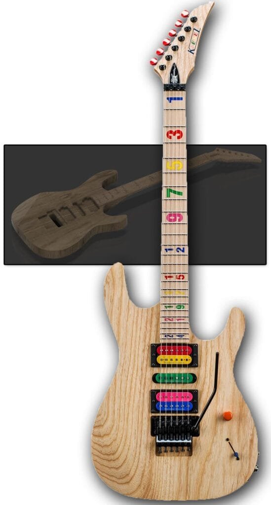 Style Kiesel JB24 guitar (STL) – Rockar Luthier